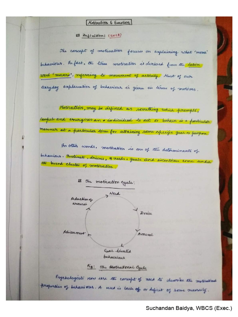 Handwritten Paper 1 Sample Notes and Some Diagrams_SuchandanBaidya | PDF