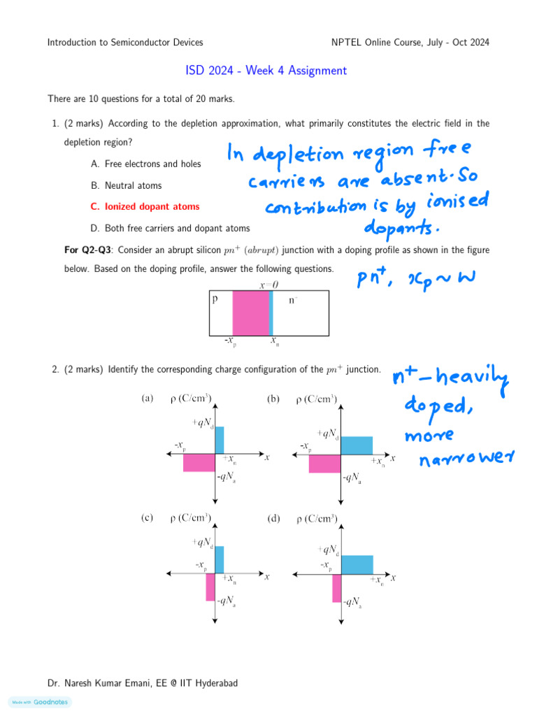 ISD Week 04 Assignment | PDF | P–N Junction | Doping (Semiconductor)