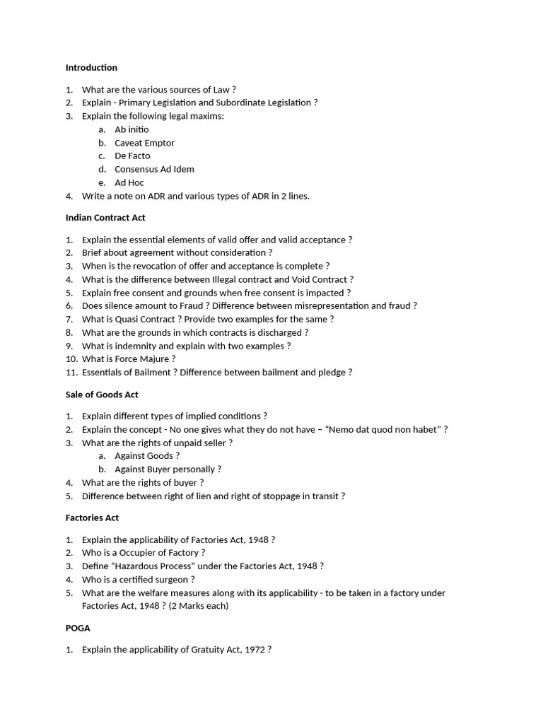 CMA Inter - Notes | PDF | Employment | Pension