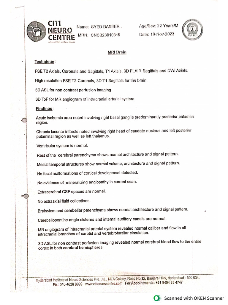 Baseer Medical Documents | PDF