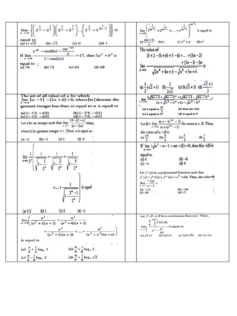 Limits | PDF | Mathematics | Elementary Mathematics