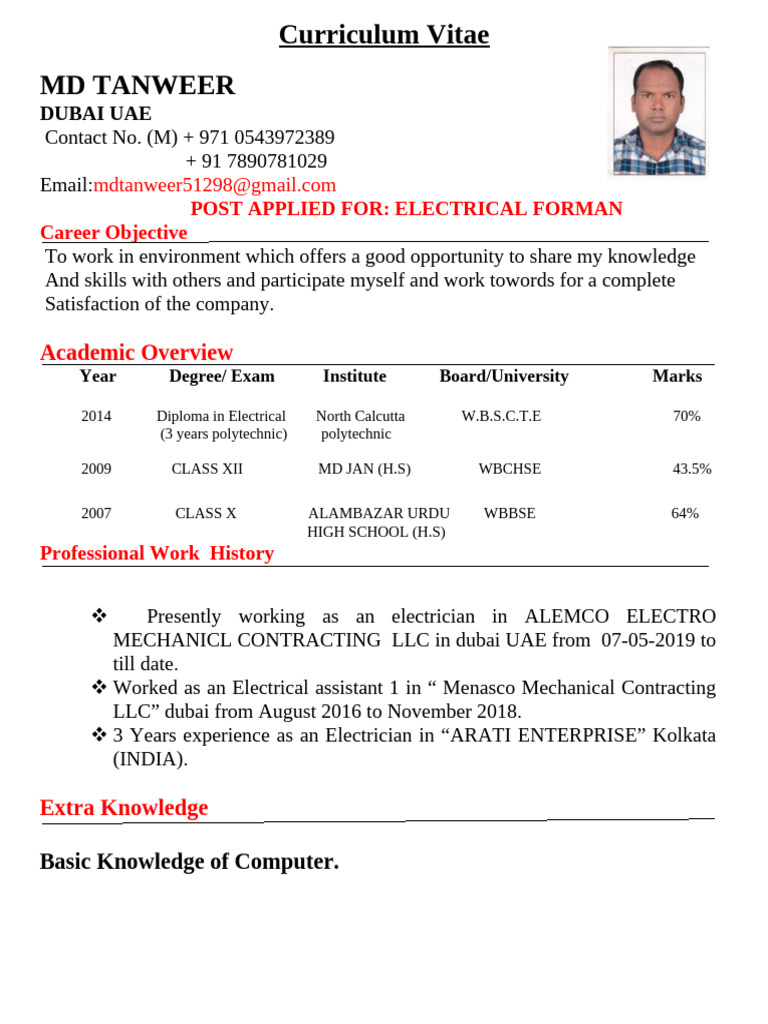 Curriculum Vitae | PDF