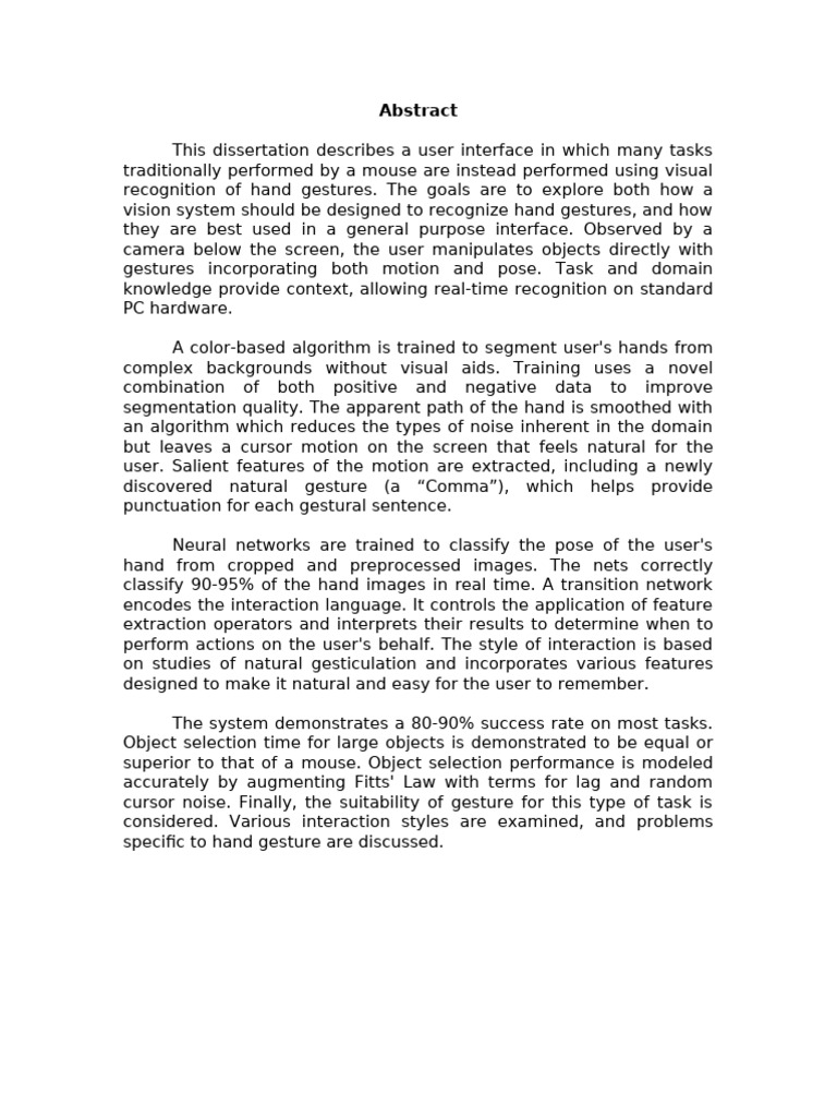 Gesture-Based User Interface Design | PDF | Graphical User Interfaces ...