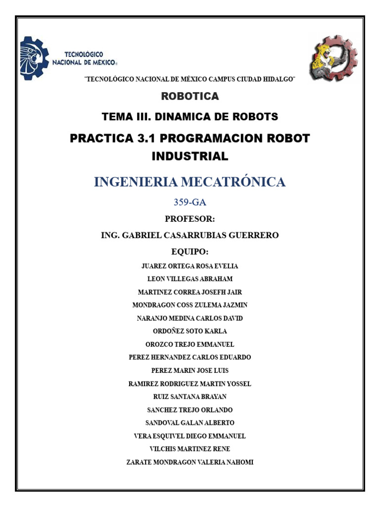 Programación de Robots Industriales | PDF | Robot | Robótica