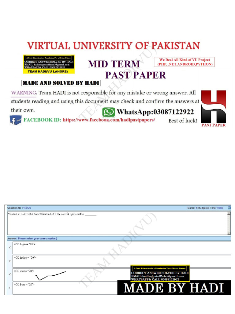 CS101 Midterm File 5 Solved by Sajjad | PDF