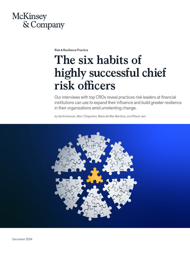 The Six Habits of Highly Successful Chief Risk Officers v2 | PDF | Risk ...