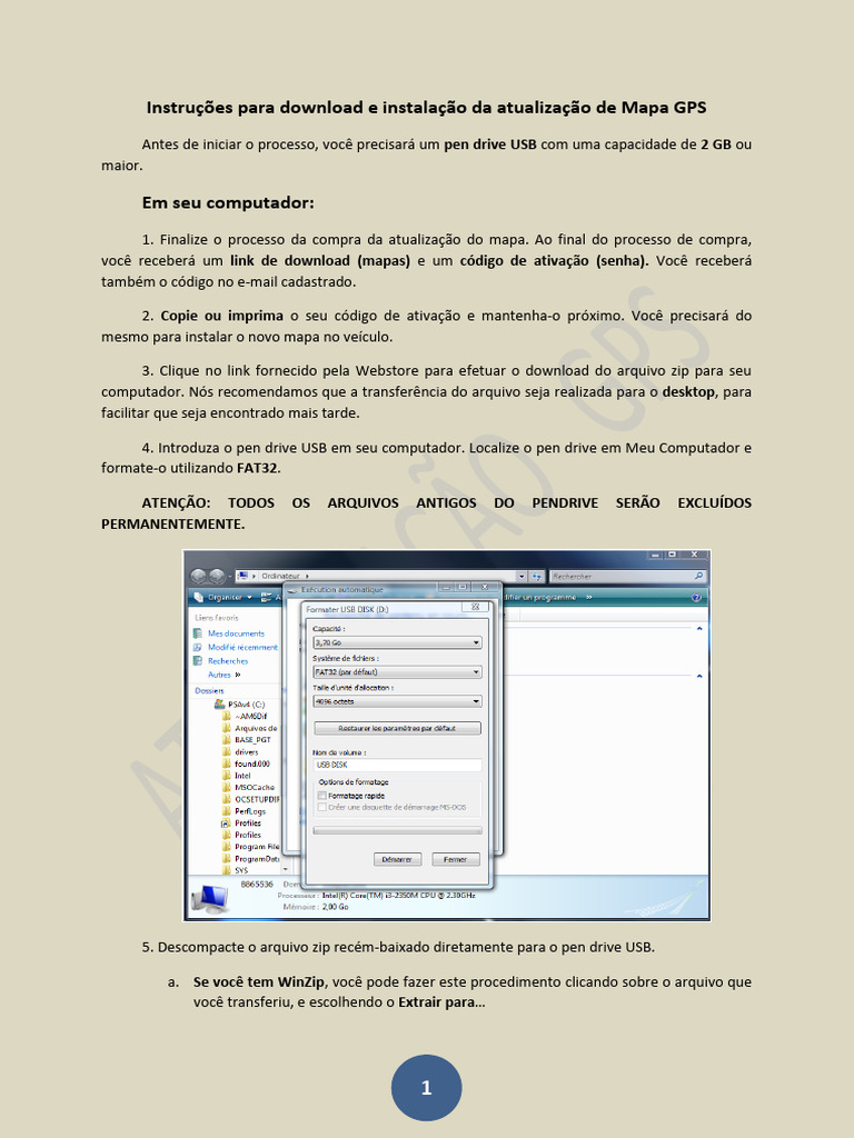 Instructions Up Maps | PDF | USB | Pen-drive
