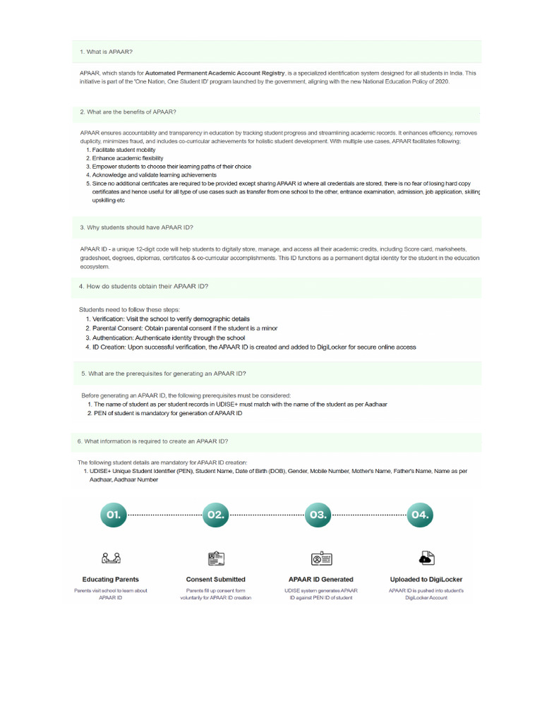 Aapar Information | PDF