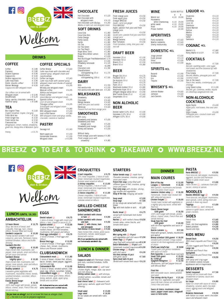 Breexz-menu-final-en | PDF | Sauce | Salad