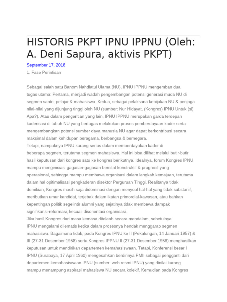 HISTORiS PKPT | PDF