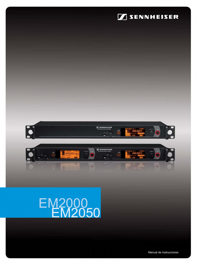 Esp - MANUAL RECEPTOR INALÁMBRICO FIJO SENNHEISER EM 2050 | PDF | Transmisor | Frecuencia de radio