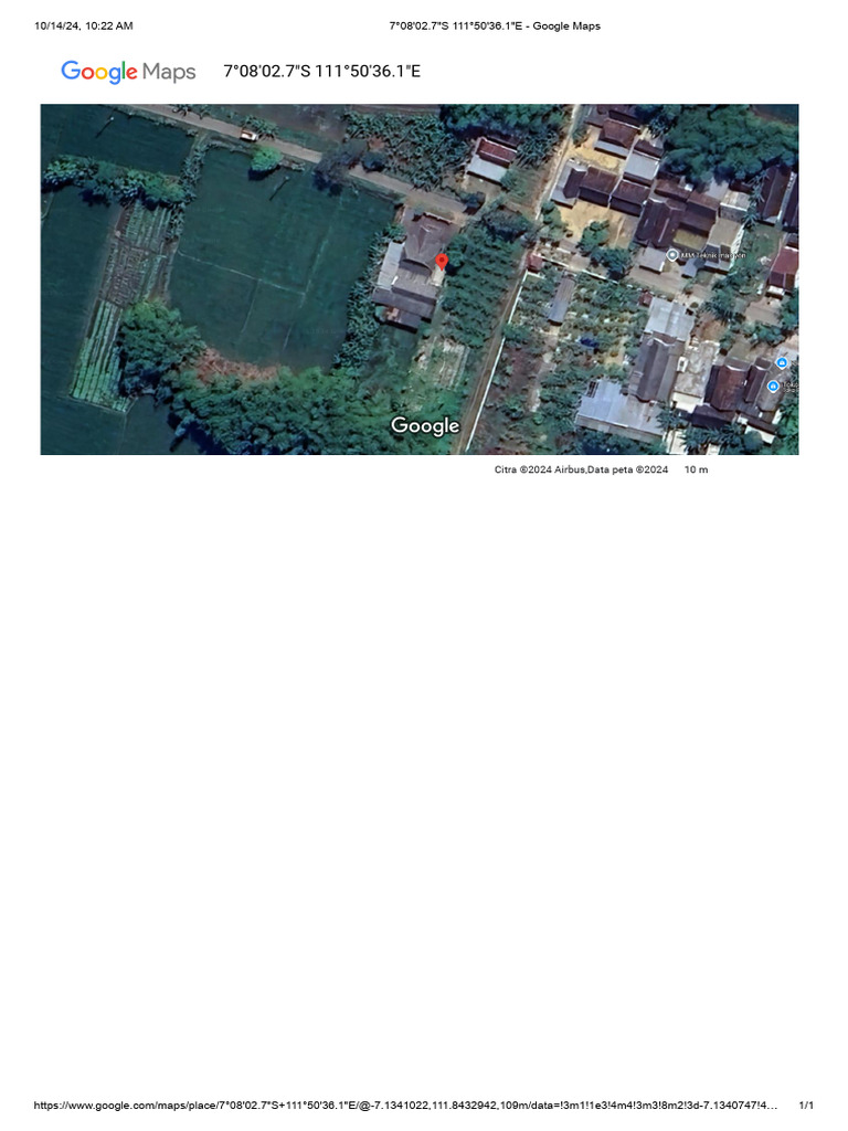 7°08'02.7_S 111°50'36.1_E - Google Maps | PDF