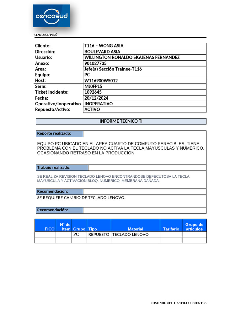 It-Teclado Daã - Ado - T116 Wong Asia | PDF