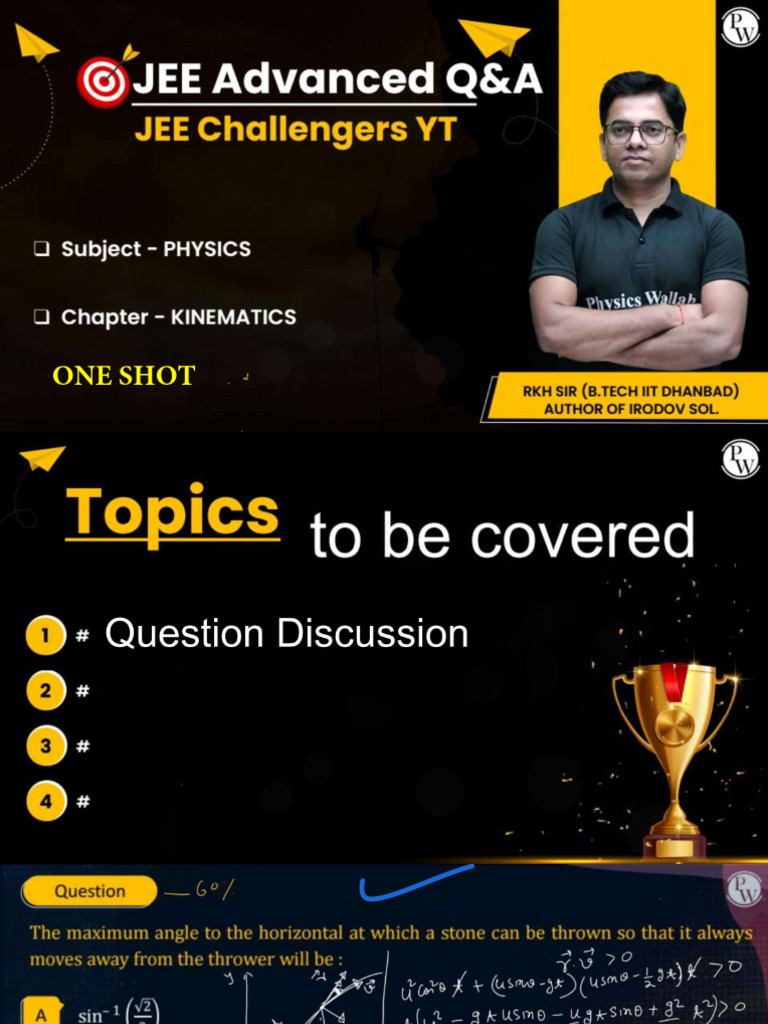 Kinematics _ Class Notes __ JEE Challengers | PDF Kinematics _ Class Notes __ JEE Challengers | PDF