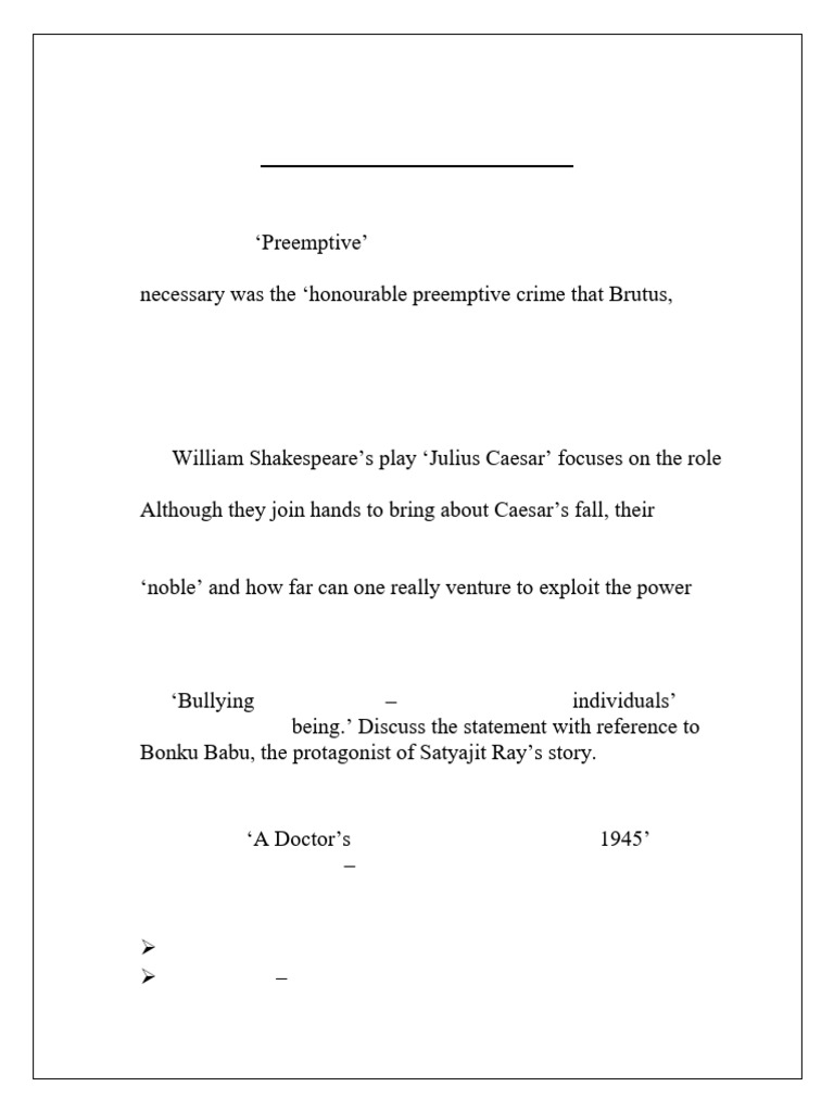 English Project Guidelines - Grade 9 | PDF