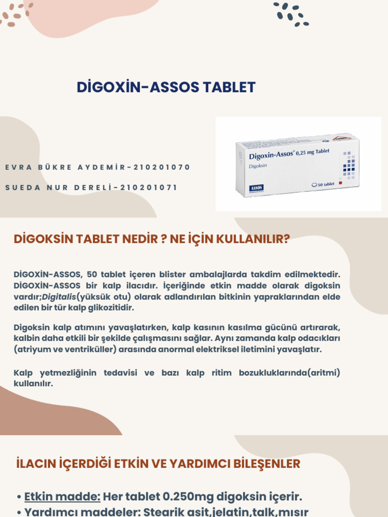 Digoksin Sunum - 20240320 - 120829 - 0000 | PDF