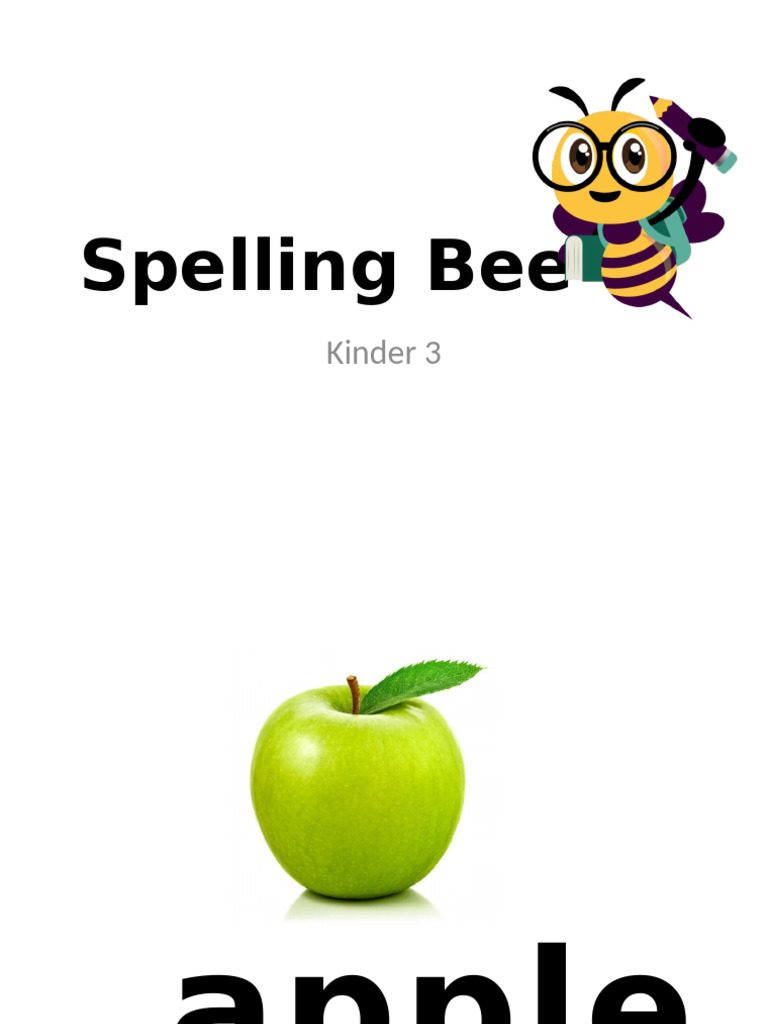 Spelling Bee | PDF