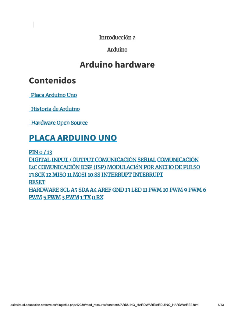 Arduino03 Arduino Hardware e Historia | PDF