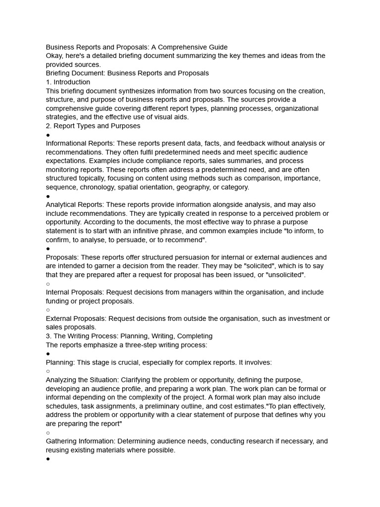 Business Reports and Proposals Guide | PDF | Typefaces | Request For ...