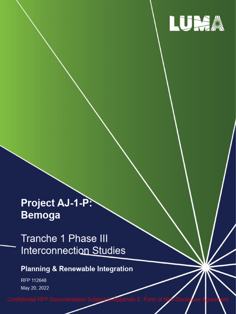 Interconnection Studies Report Summary AJ-1-P_wm | PDF | Electrical ...
