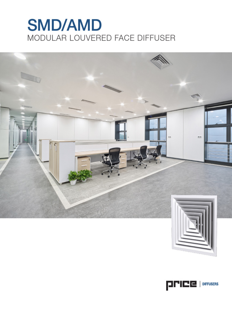 smdamd-modular-louvered-face-diffuser-catalog | PDF | Duct (Flow) | Mechanical Engineering