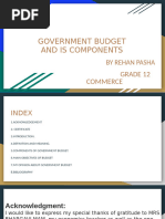 Economics Project On Government Budget - Class 12 CBSE PDF | PDF