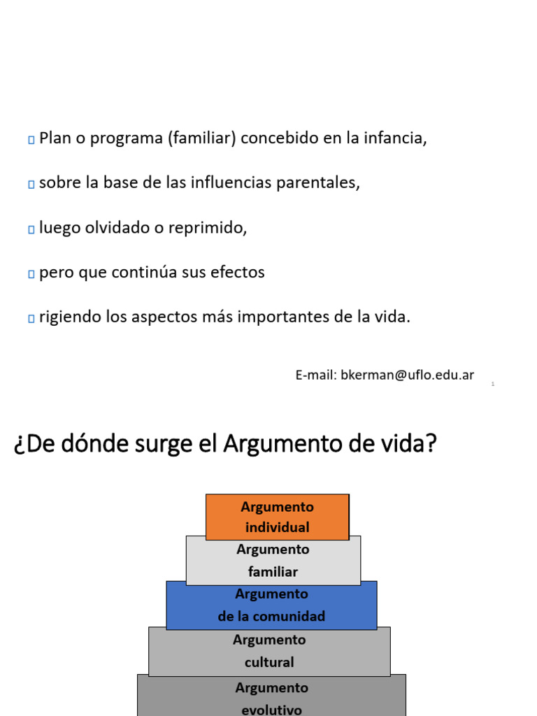 Argumento de Vida | PDF | Comunicación no verbal | Sicología