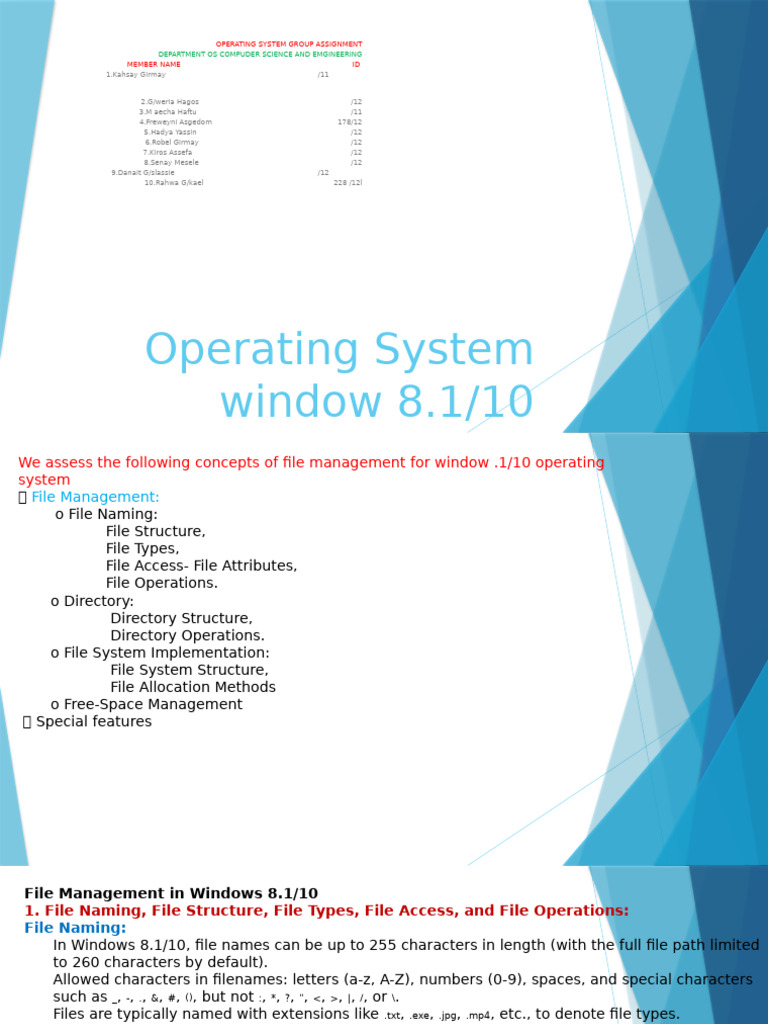 Operating System | PDF | Computer File | File System