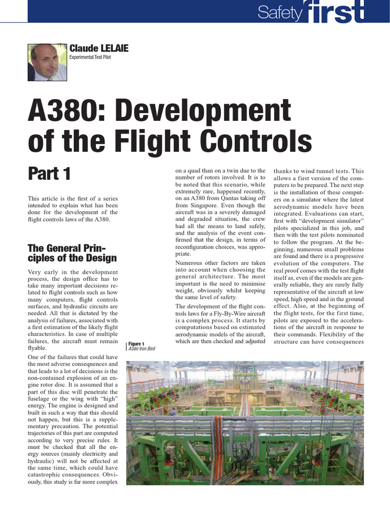 a380-development-of-the-flight-controls | PDF | Aircraft | Simulation