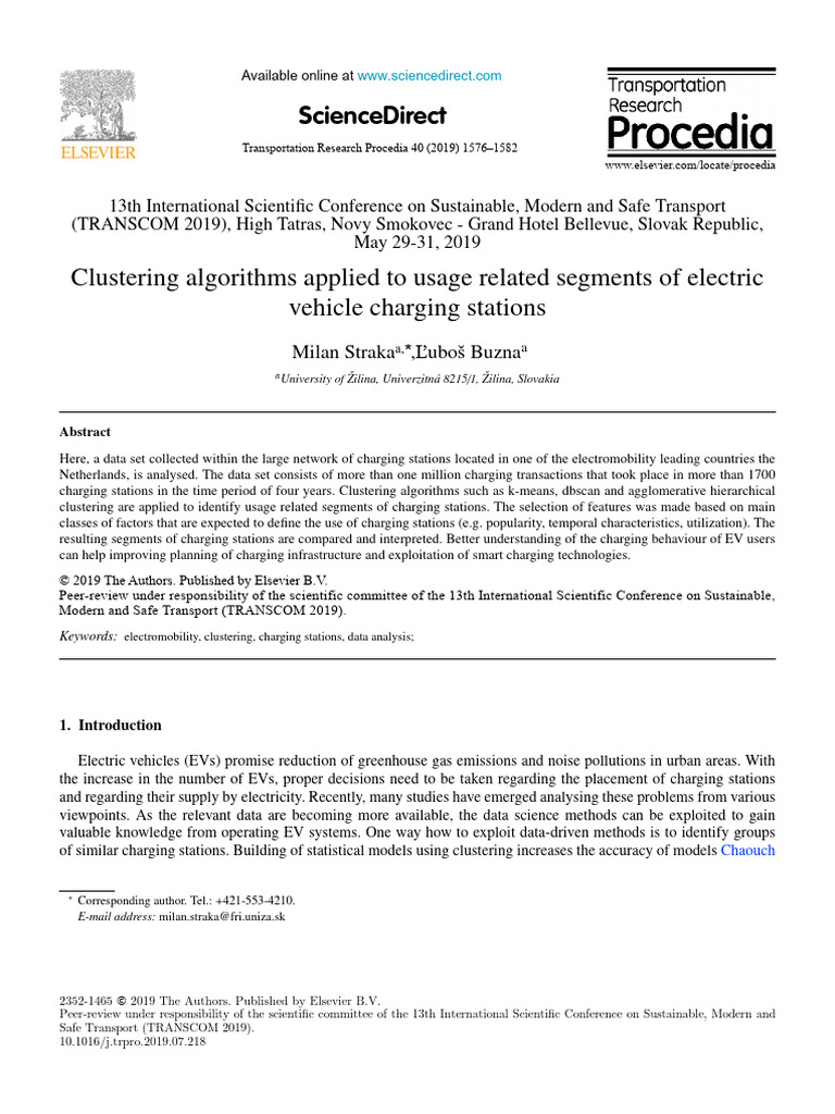 Clustering Algorithms Applied to Usage Related Segments of Electric | PDF | Cluster Analysis ...