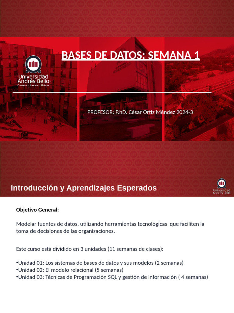 Clase 01 Bases de Datos | PDF | Bases de datos | Datos