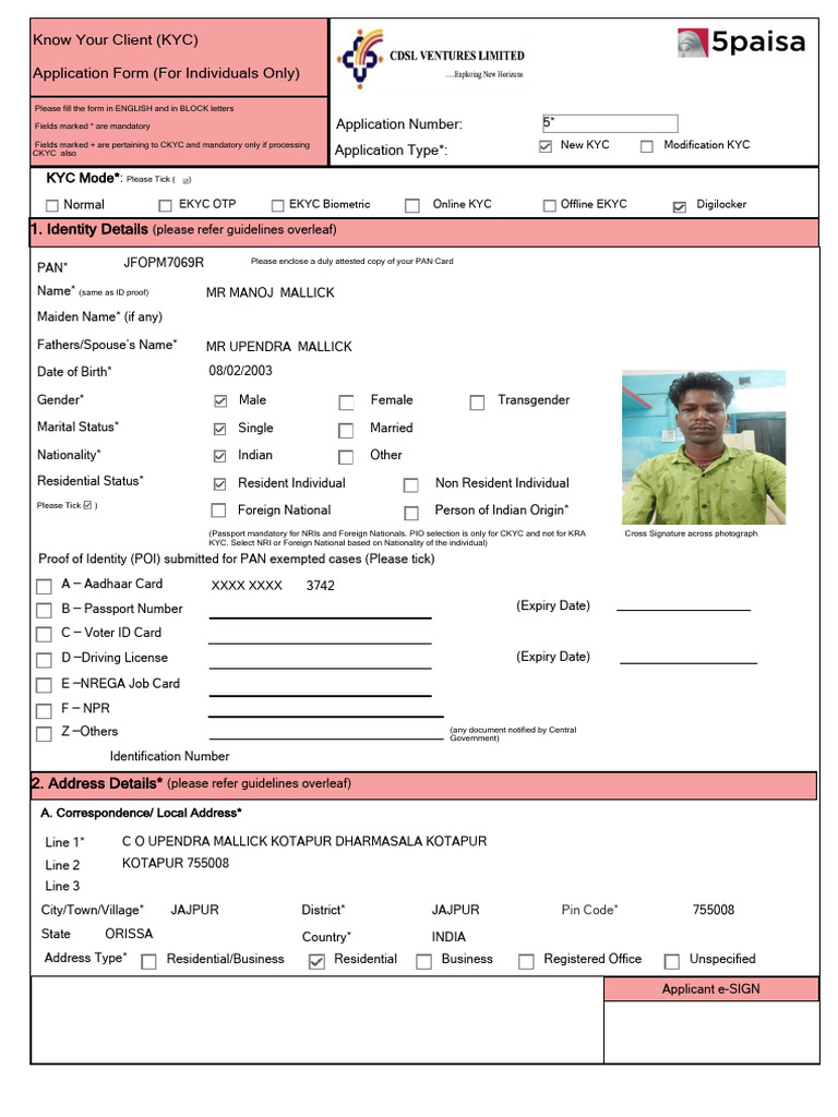DownloadPDF | PDF | Identity Document | Securities (Finance)