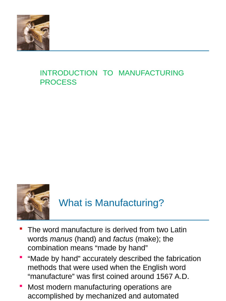 Introduction To Manufacturing | PDF | Welding | Construction