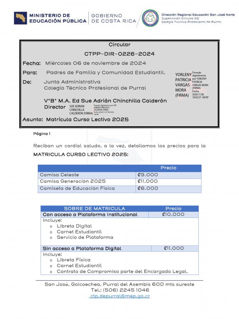 Circular CTPP Dir 0226 2024 | PDF