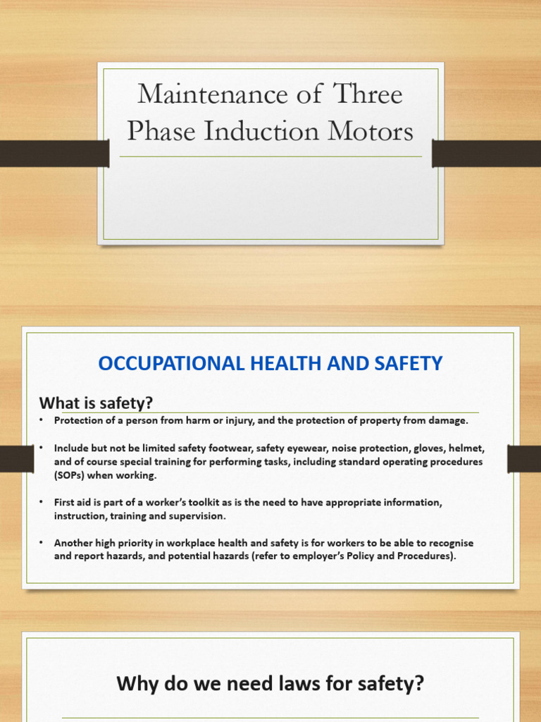 Three-Phase Induction Motor Maintenance | PDF | Electric Motor ...