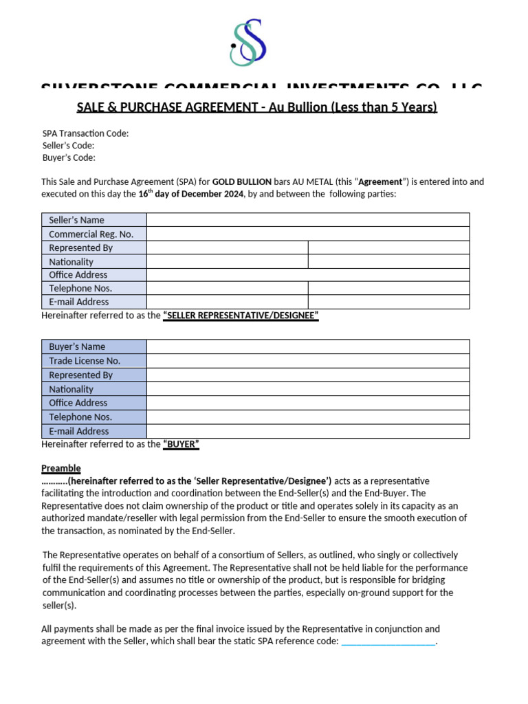 SPA_Draft | PDF | Indemnity | Arbitration
