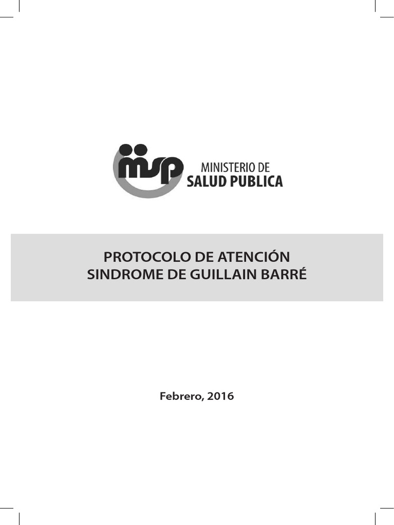 Protocolo de Atencion Sindrome de Guillain Barre 2016 | PDF | Cuidado de la salud ...