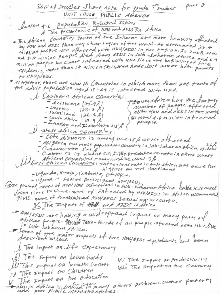 G7 Social Studies Notes and Worksheet 2 | PDF