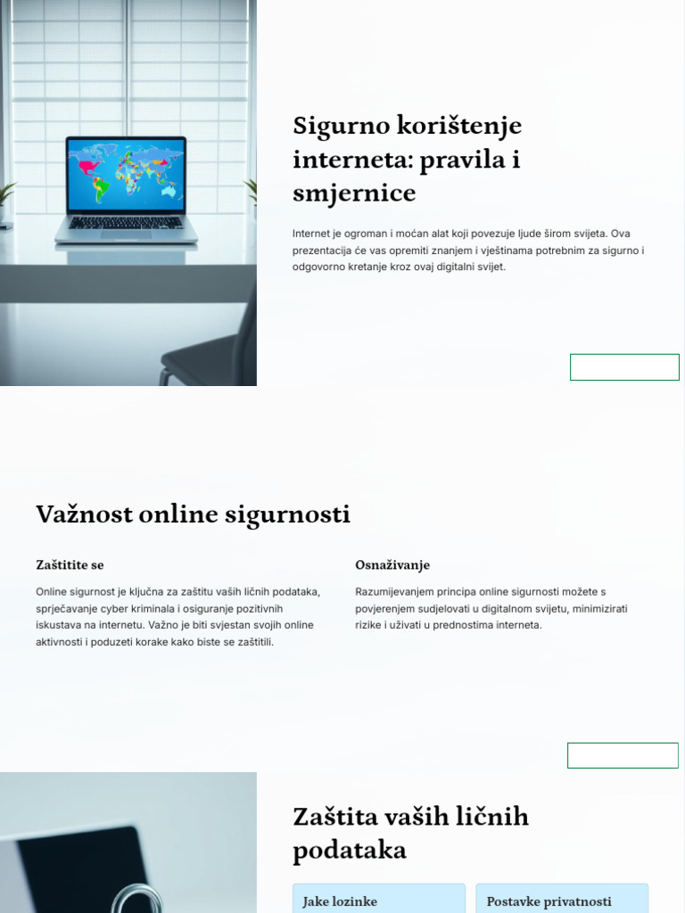 Sigurno Koristenje Interneta Pravila I Smjernice | PDF