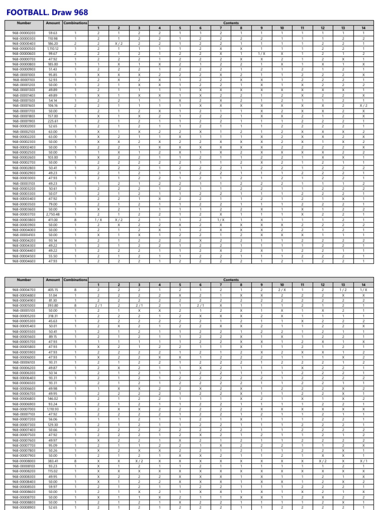 FOOTBALL Draw-968 | PDF