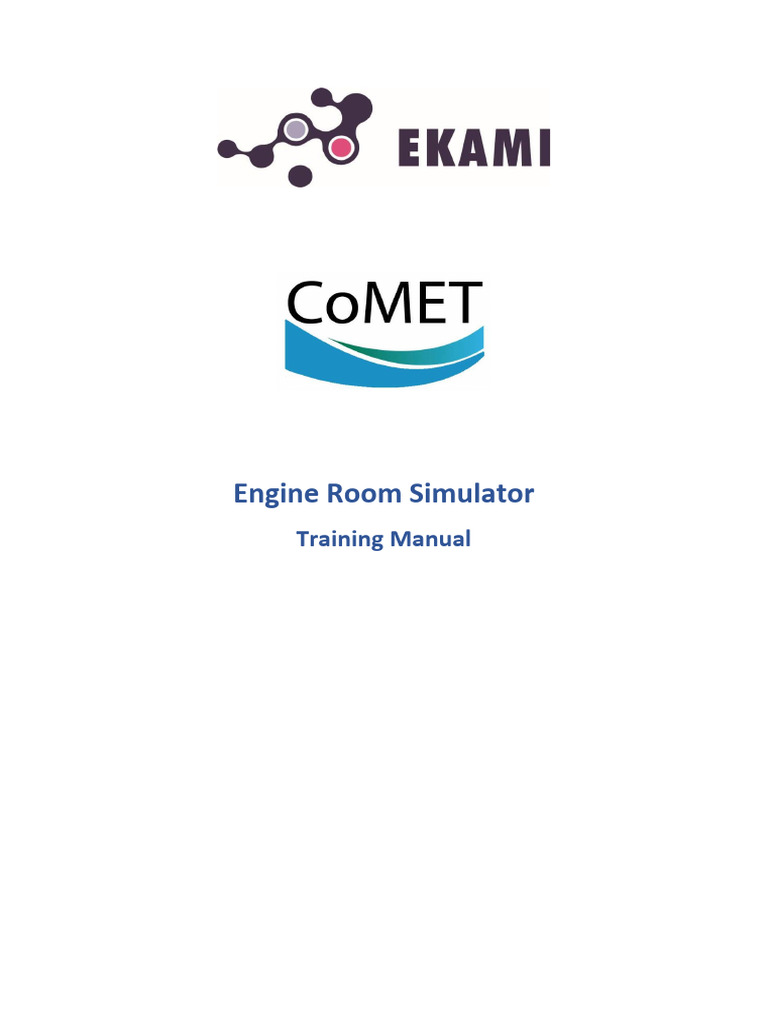 Engine Room Simulator Training Manual | PDF | Simulation | Learning