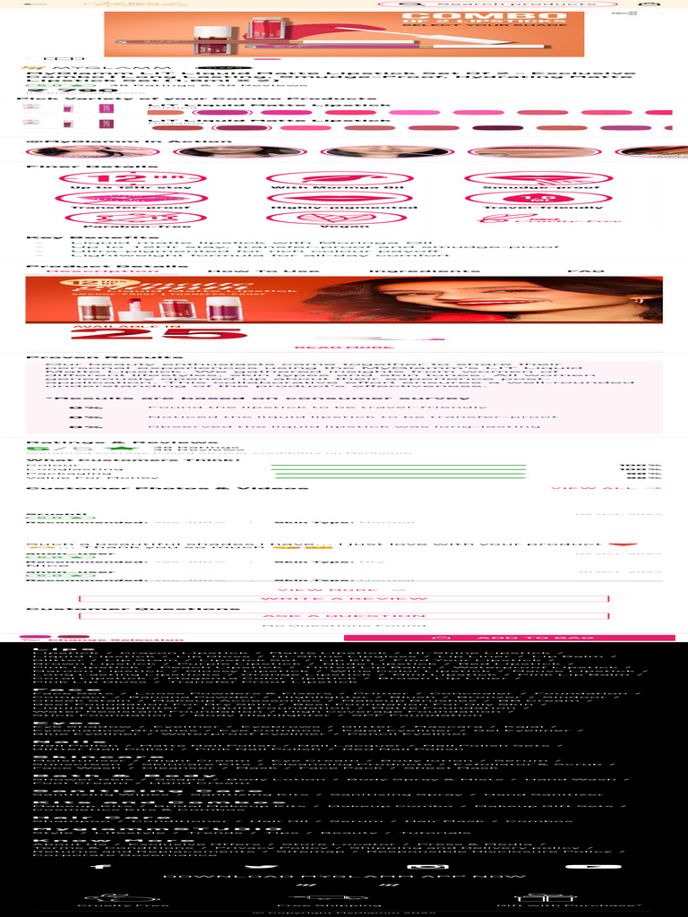 LIT Liquid Matte Lipstick Set of 2 - Exclusive Combo | PDF | Cosmetics ...