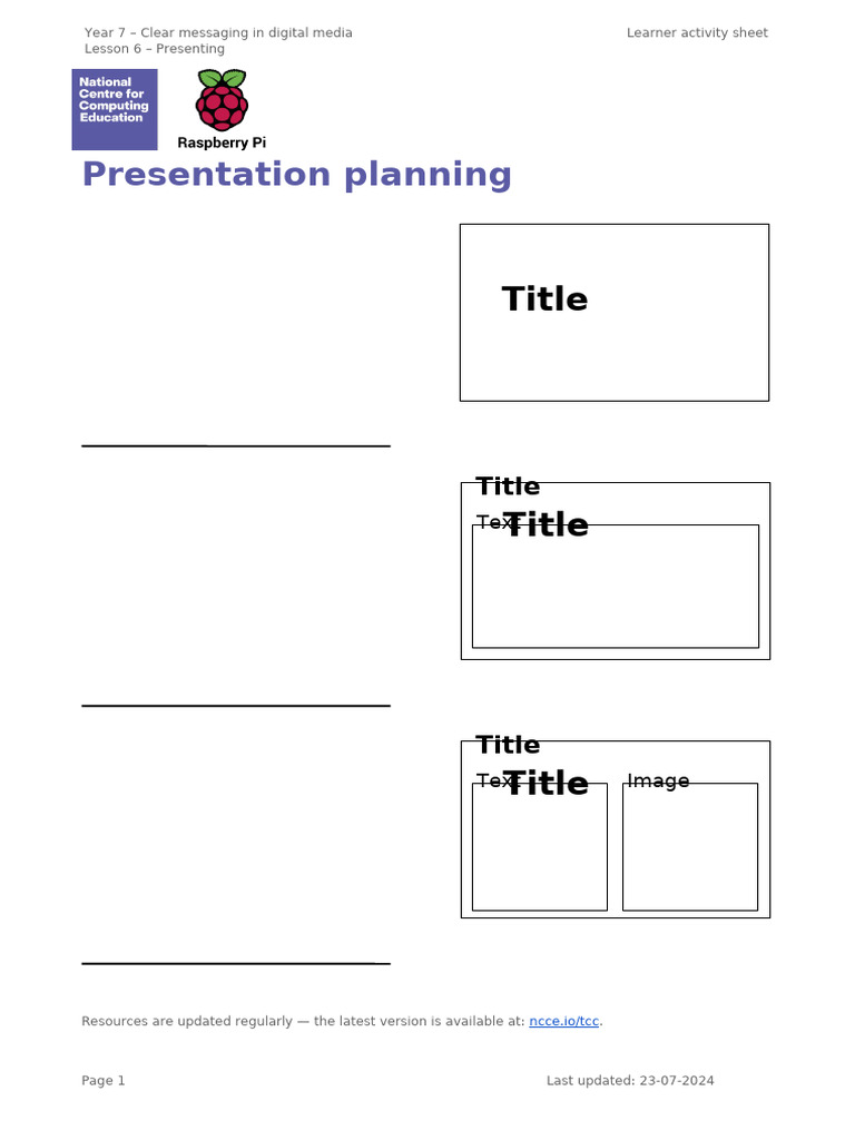 Year 7 Digital Media Presentation Guide | PDF