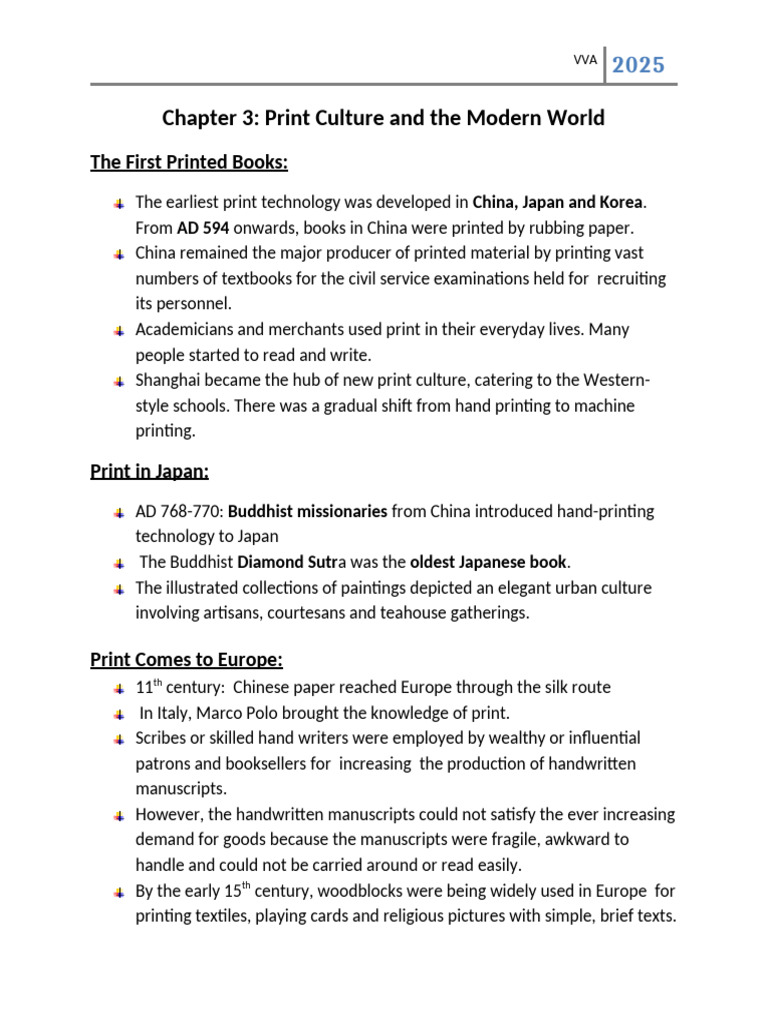 Chapter 3 Print Culture and the Modern world | PDF | Printing | Books