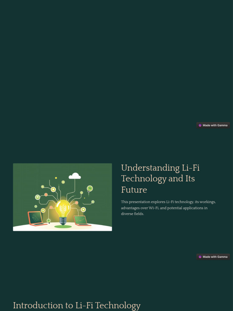 Li-Fi Technology: Future and Applications | PDF | Internet Of Things ...