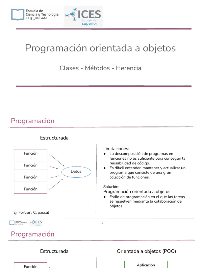 Clase7_POO | PDF | Objeto (informática) | Programación orientada a objetos