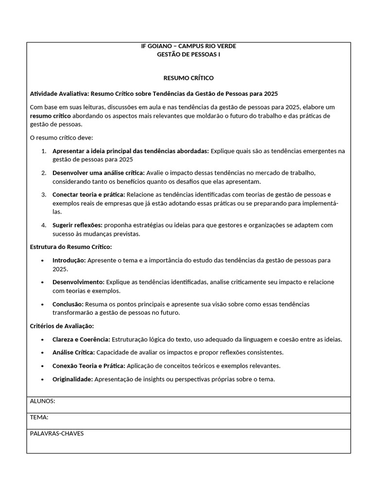 RESUMO CRÍTICO (2) | PDF
