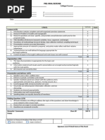 Title Defense Rubric Sample | PDF | Question | Rubric (Academic)