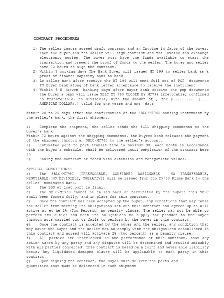 work Procedure | PDF | Letter Of Credit | Common Law