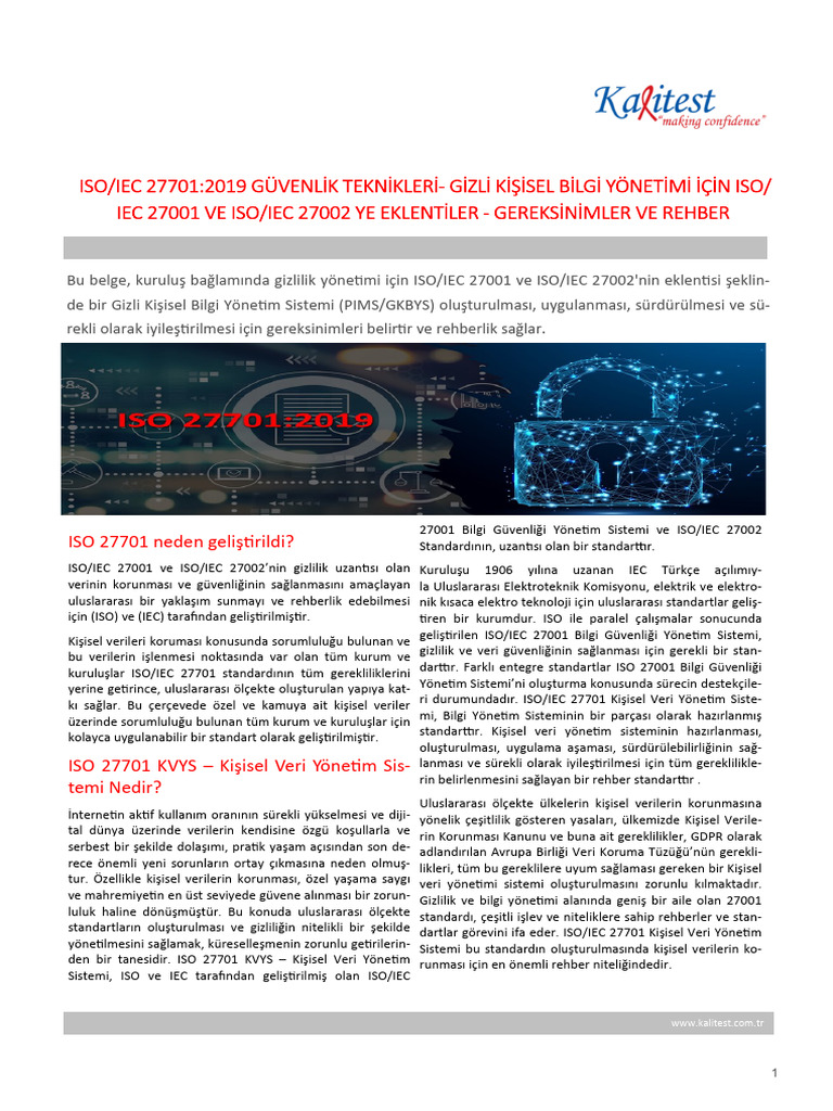 Iso 27701 Kilavuz | PDF